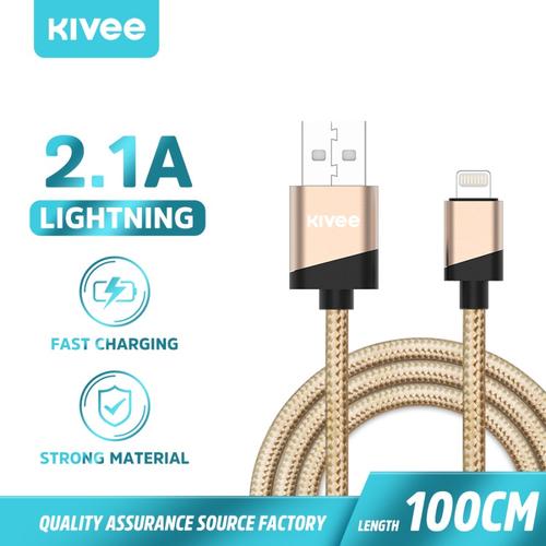 Jual Kabel Data Iphone IOS Fast Charging 100CM Nylon 2.1A Volt - Blue ...