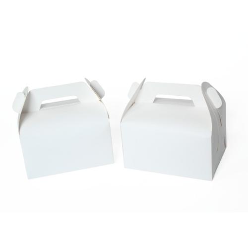 Jual Gable Box Gift Souvenir Dus Jinjing Putih Polos Snack Packaging ...