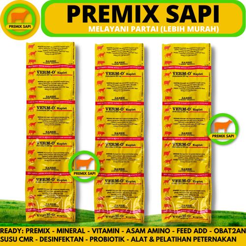 Jual VERM O KAPLET - obat cacing sapi kambing domba ( harga per 10 ...