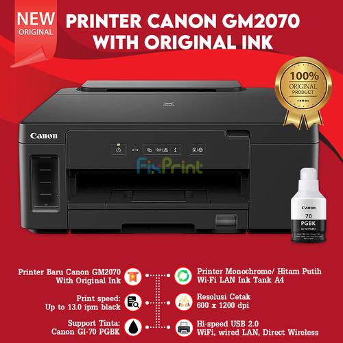 Promo Canon Printer PIXMA Ink Efficient GM2070 GM-2070 Wireless Print ...