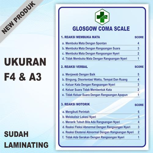 Jual Poster Glasgow Coma Scale - f4 - Kab. Lumajang - AR MULTIMEDIA ...