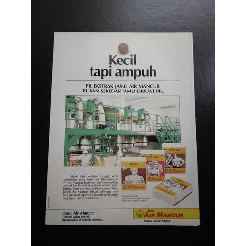 Jual iklan jamu Air Mancur jaman dulu copotan majalah lawas - iklan ...