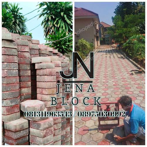 Jual paving blok k300 paving block konblok konblock paving hexagonal ...