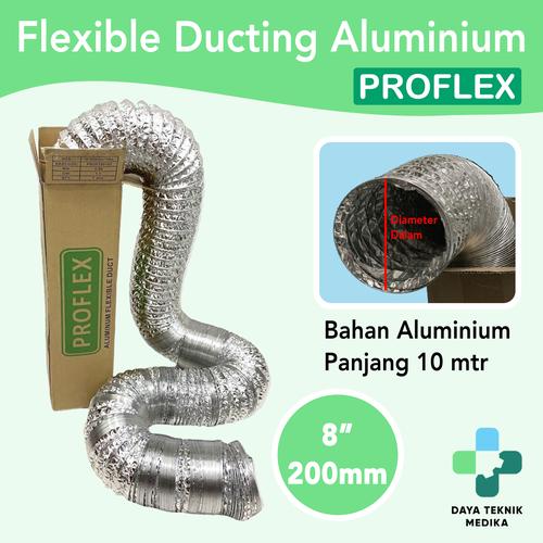 Jual Proflex Flexible Round Duct 8 inch 200mm - Non Isolasi / Insulated ...