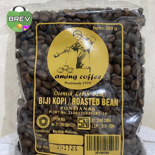 Jual Biji Kopi Robusta AMING COFFEE aming khas pontianak roasted bean ...