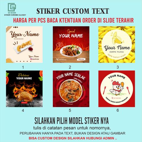 Jual STIKER CUSTOM PERSEGI/KOTAK FREE DESIGN - 3X3 - Jakarta Barat - GO ...