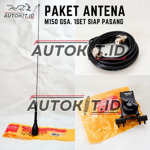 Jual PAKET ANTENA MOBIL RADIO RIG M150 GSA FREK VHF 1 SET TINGGAL ...
