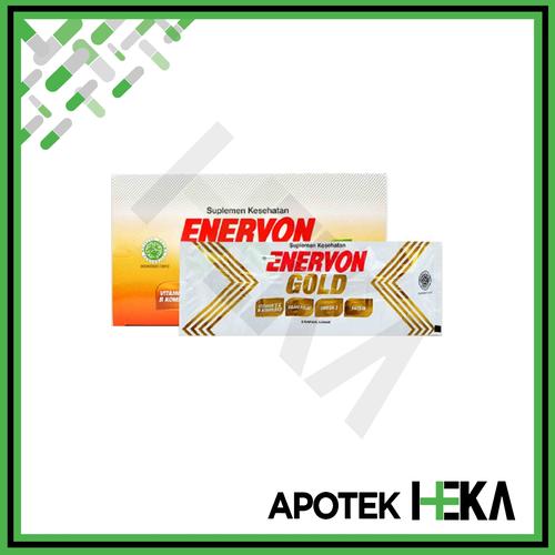 Jual Enervon Gold Strip isi 5 Kapsul - Multivitamin Lanjut Usia - Kota ...