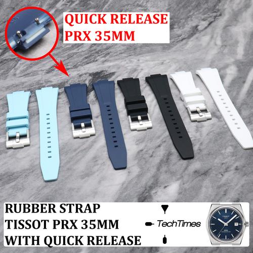 Jual Rubber Strap Tissot PRX Tali Jam QR for Tissot PRX 35MM Quick ...