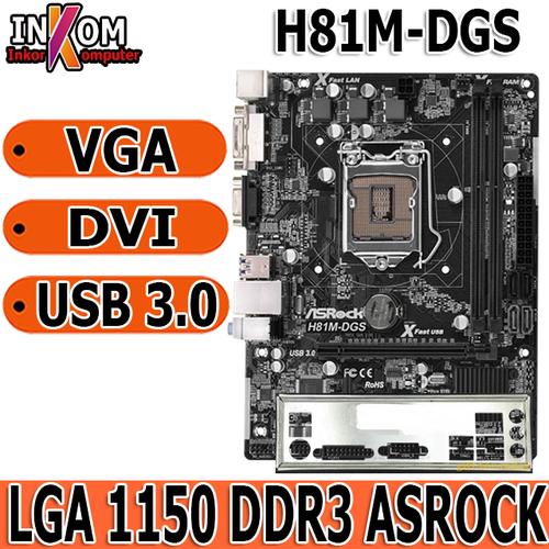 Promo Mainboard Intel LGA 1150 H81 Asrock - H81M-DGS - Kota Bekasi ...