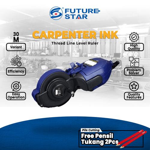 Jual Carpenter Ink Marker 30M / Sipatan Lot Benang Murah / Penggaris ...