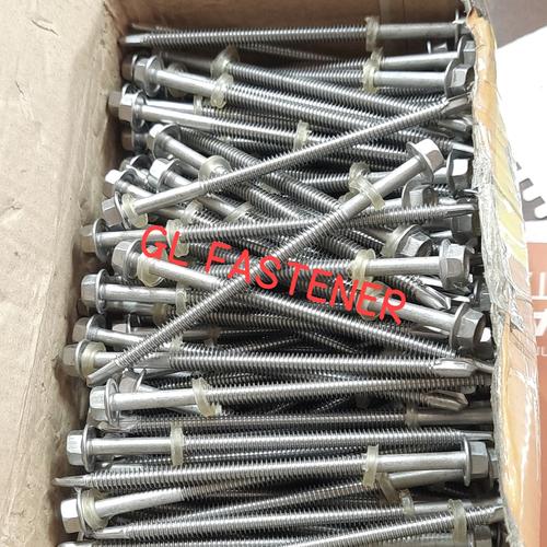 Jual Skrup Roofing SS410 12 x 100 mm Stainless Steel 410 SS 410 ...