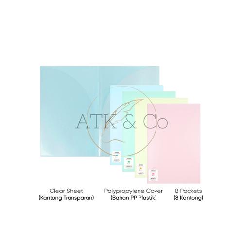 Jual Map File Saku Joyko PFF-9F4 Pastel Color - Pocket File Folder ...