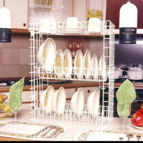 Jual Rak piring susun 3 Modeline Tebal/Rak piring gelas susun 3 ...