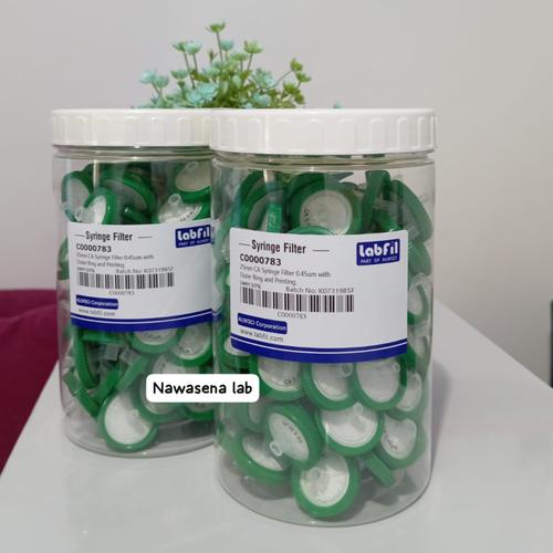 Jual Syringe Filter LABFIL CA 25mm 0,45um With Outer Ring and Printing ...