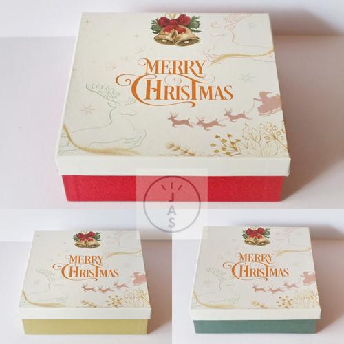 Jual JASBOX Box natal 22x22x7cm / hampers box / custom box premium ...