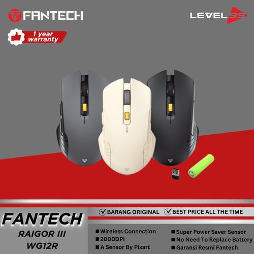 Jual MOUSE GAMING FANTECH RAIGOR III WG12R WIRELESS RECHARGE - Kota ...
