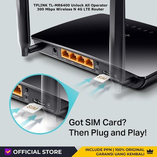 Jual TPLink TL-MR6400 Wireless N 4G LTE Router WiFi Modem MiFi TP-Link ...