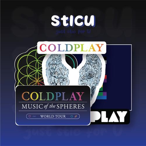 Jual COLDPLAY STICKER - STIKER BAND COLDPLAY SATUAN / PACK - WORLD TOUR ...
