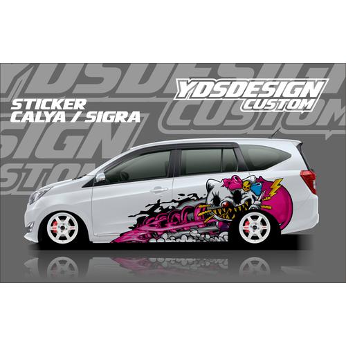 Jual STIKER MOBIL DECAL CUSTOM CALYA,JAZZ,XENIA,BRIO / STICKER MOBIL ...