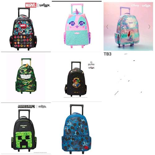 Jual Smiggle Trolley Ariel,Minecraft, Kylie,Dino,Avengers,Harpot,Mickey ...