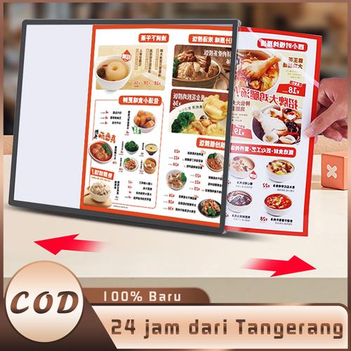 Jual LED Menu Display Size A3 & A4 Pesanan Kartu Display Poster LED ...