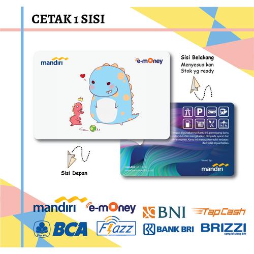Jual Kartu Emoney EtoII Mandiri Gambar Dinosaurus Cute - 1 sisi ...