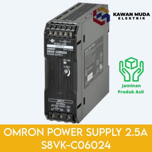 Jual OMRON POWER SUPPLY/PSU SLIM 1Phase 220Vac-24Vdc (2.5a) Type S8VK ...