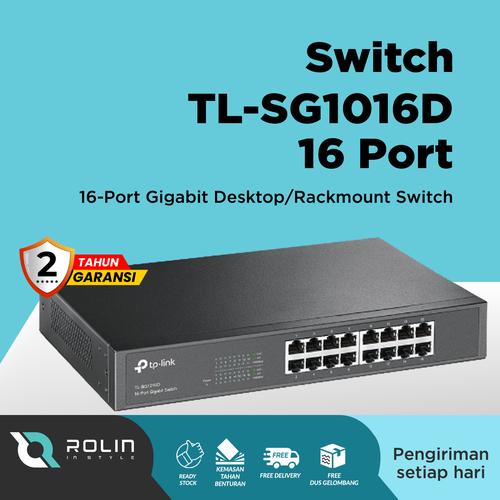 Jual TPLINK TL-SG1016D TPlink 16-Port Gigabit Desktop/Rackmount Switch ...