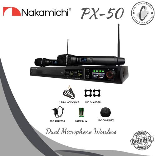 Jual Nakamichi PX50 PX-50 Professional Dual Microphone Wireless ...