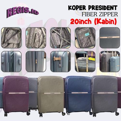 Jual KOPER PRESIDENT 20inch ORIGINAL 1918 100% FIBER ANTI PECAH ZIPPER ...