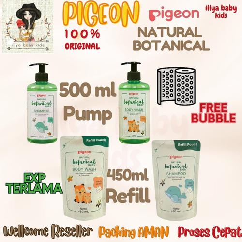 Jual Pigeon Natural Botanical Baby Shampoo 450ml Refill - Kota ...