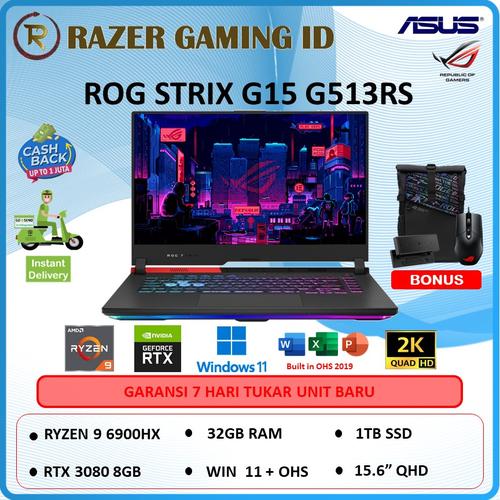 Jual ASUS ROG Strix G15 G513RS RTX3080 Ryzen 9 6900HX 32GB 1TB SSD OHS ...