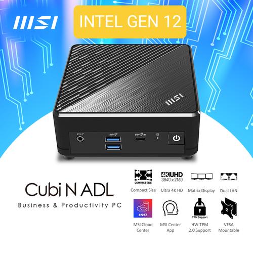 Jual MSI CUBI N ADL MINI PC BAREBONE (NO SSD, NO MEMORY) - Kota ...