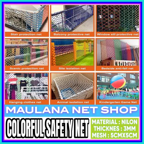 Jual jaring pengaman tangga ruangan dekorasi jaring mandi bola ...