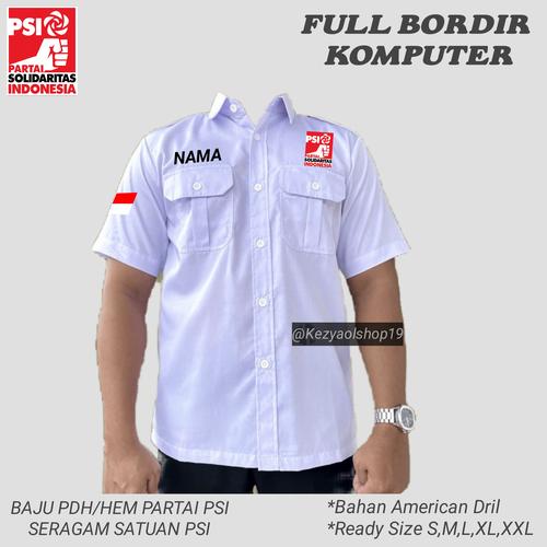 Jual BAJU KEMEJA PDH TERBARU LOGO PSI - SERAGAM SATUAN PSI FULL BORDIR ...