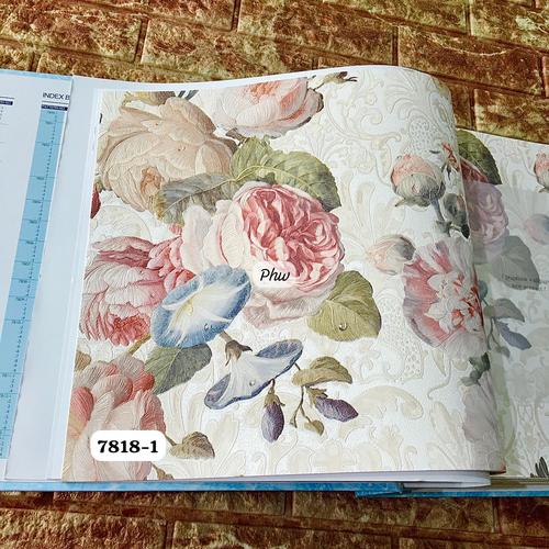 Jual WALLPAPER DINDING MOTIF BUNGA MAWAR TIMBUL ELEGAND GALAXY - Kota ...