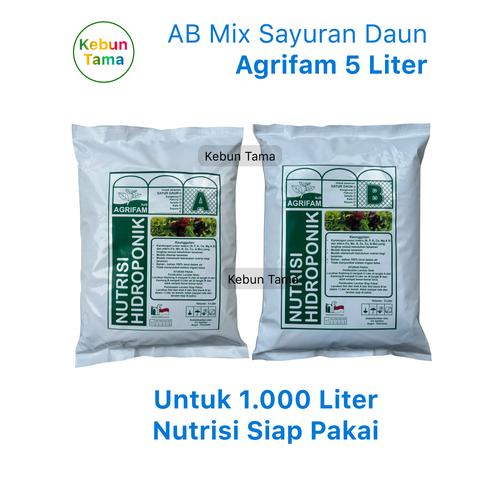Jual Nutrisi AB Mix Hidroponik Sayur / Sayuran Daun Agrifam 5 Liter ...
