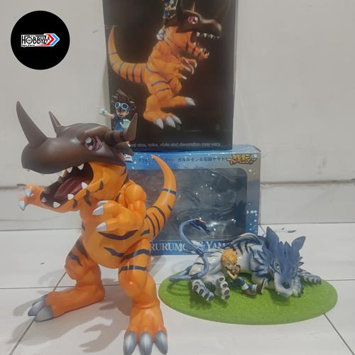 Jual pvc statue figure recast kws anime digimon gem/g.e.m greymon ...