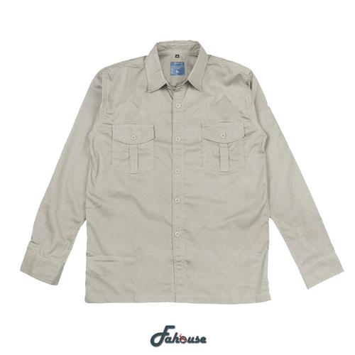 Jual BASIC WORKSHIRT / JURNALIS /KEMEJA POLOS LENGAN PANJANG AMERICAN ...