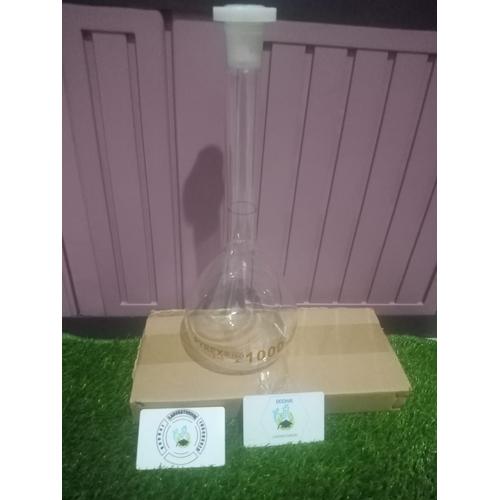Jual Labu ukur, volumetric flask, Labu tentukur. merk pyrex ukuran 1000 ...