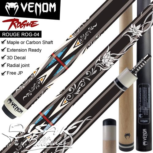 Jual Venom Rogue ROG-04 Pool Cue - Radial Maple Carbon Ext Stick ...