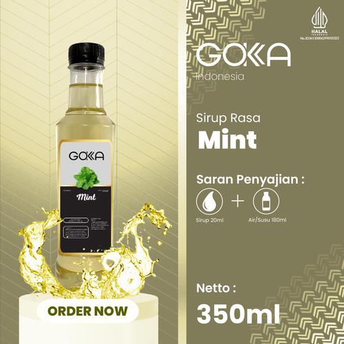 Jual Sirup Minuman Gokka Rasa Mint / Gokka Syrup Rasa Mint 350ml - Kota ...