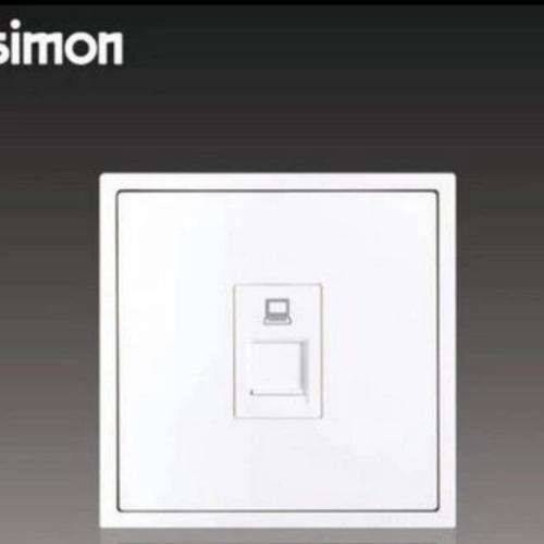 Jual Outlet Data Cat6 Simon i7 Putih/Stop kontak Data/ Data Cat6 ...