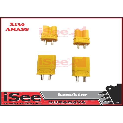 Jual AMASS Connector plug XT30 AMASS XT-30 konektor for power - male - Kota Surabaya - iSeeRobot ...