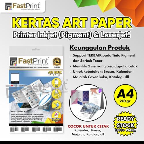 Jual Fast Print Kertas Art Paper Glossy Kertas Brosur A4 210 Gram ...