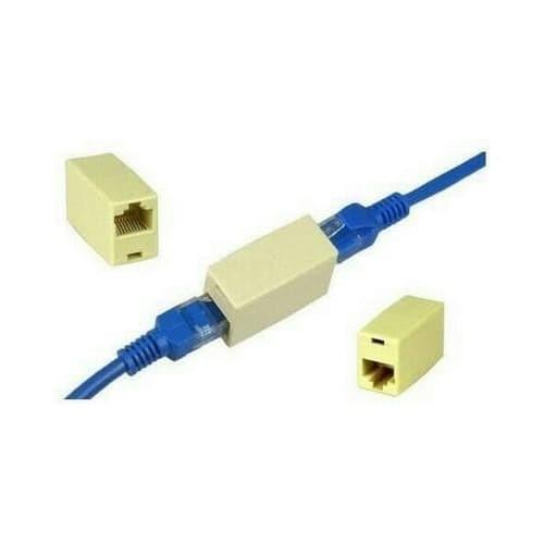 Jual Connector Barrel rj45 female to female cat 5 6 - Konektor Barel ...