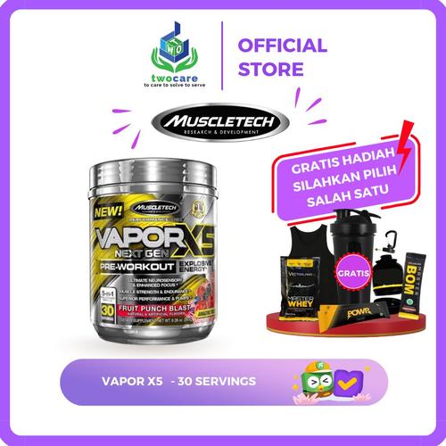Jual VAPOR X5 Next Gen Muscletech / PreWorkout / Penambah Tenaga ...