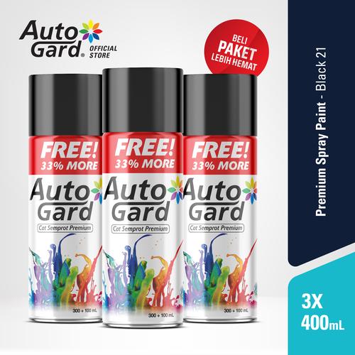 Promo AutoGard [BUNDLE] AG Black 21 Hitam X3 Cat Semprot Pilok Mobil ...