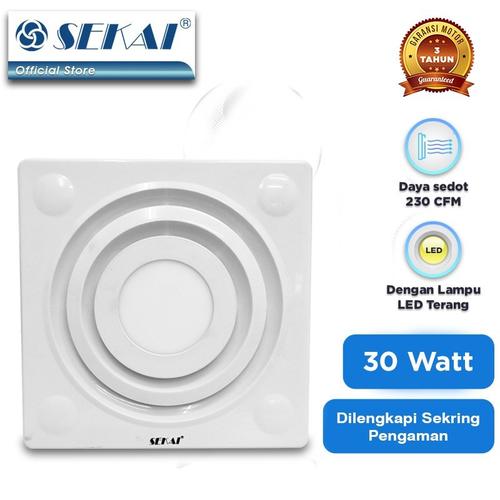 Jual SEKAI Exhaust Lampu LED 20 cm MVF885L Exhaust Plafon 8 Inch with Lamp - MVF893 8inch ...